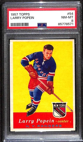 1957 Topps #54 Larry Popein PSA 8 NMMT C90337 | eBay