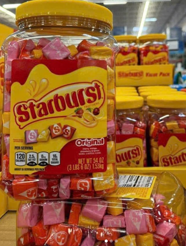 Strawberry Starburst Bulk Candy Starburst Chewy Candy Bulk Jar,