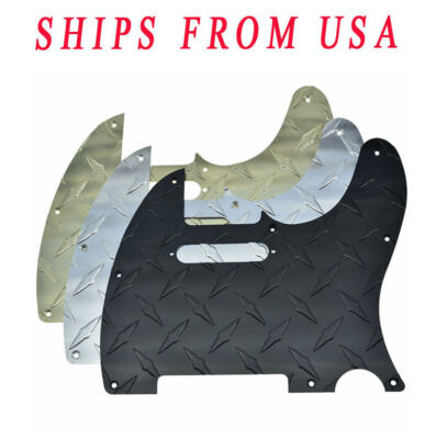 Metal Diamond Plate Tele Pickguard Aluminum Scratch Plate For Fender ...