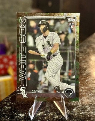 2025 Topps Update TIM ELKO RC #/25 CAMO FOIL SSP White Sox Rookie US224 ...
