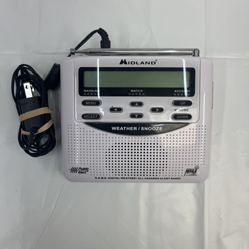 USED Midland All Hazard Digital Weather Radio Public Alert WR-120EZ ...