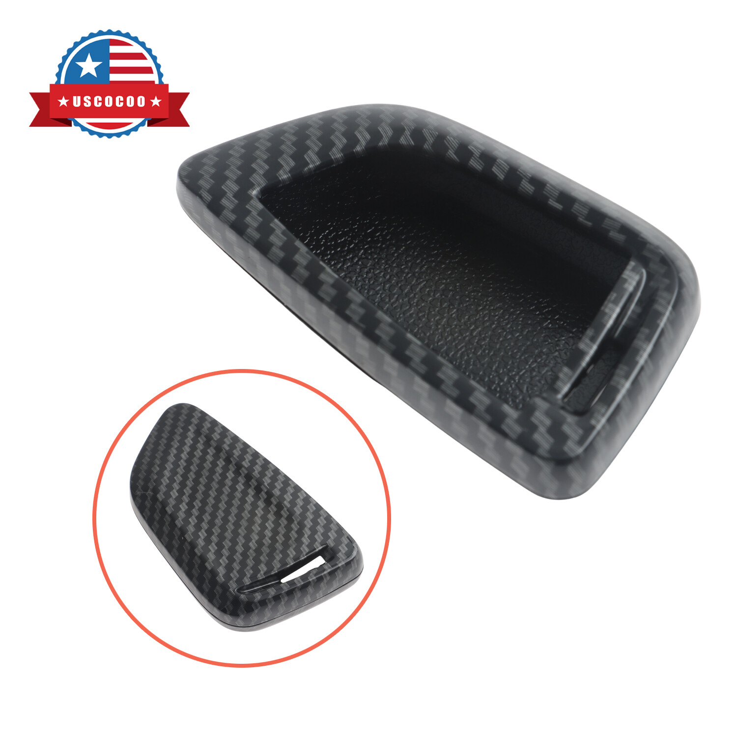 Car Remote Key Fob Cover Casing Carbon Fiber Style for BMW X1 X4 X7 5 7 ...
