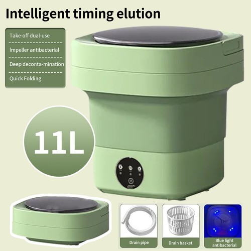 Portable 11L Mini Washing Machine Folding Laundry Machine Baby Clothes ...