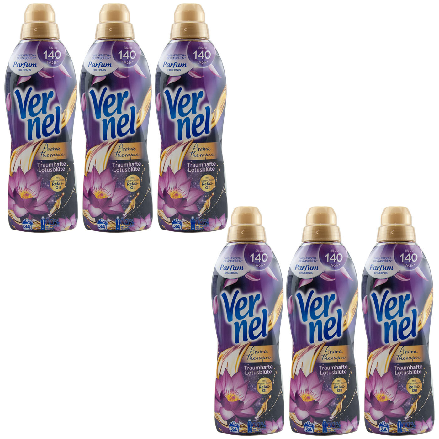 Vernel Fabric Softener Fantastic Lotus Flower 6x 28.7oz for 204WL To ...