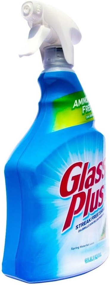 Glass Plus Glass Cleaner, 32 Fl Oz Bottle, Multi-Surface Glass Cleaner ...