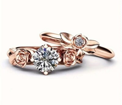 Boutique 2 Piece Boutique Turkish Flower Rose Statement Craved Ring ...