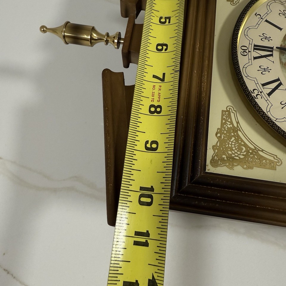 Vintage E SCHMECKENBECHER Weighted Pendulum 8 Day Wall Clock For PARTS ...