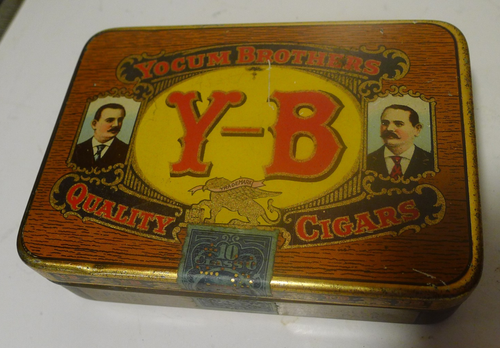1930s Y-B Yocum Brothers Cigar Tin & NEVR-DULL tin | eBay