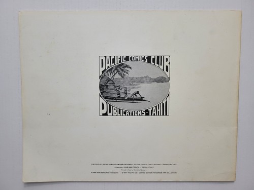 1977 Pacific Comics Club FLASH GORDON Gundar Hawk of Tropica 1943 ...