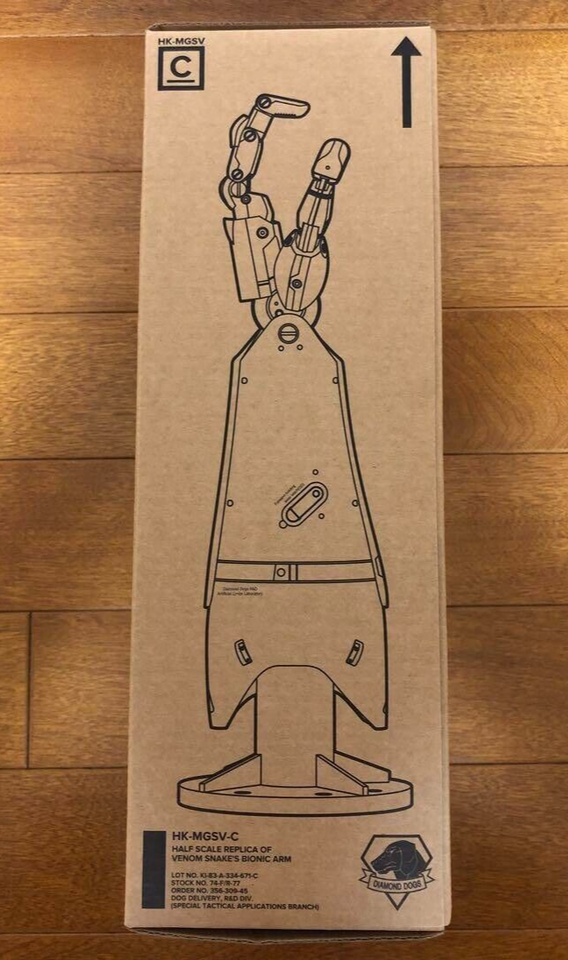 METAL V THE PHANTOM PAIN Prize C Snake Bionic Arm 1/2 Replica kuji ...