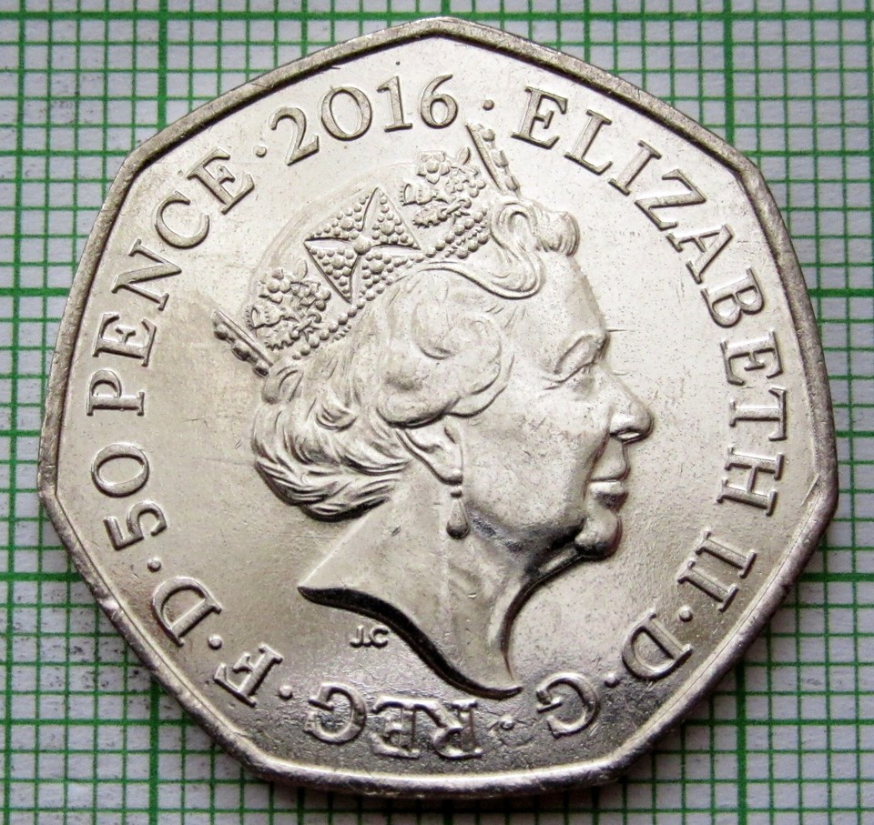 GREAT BRITAIN 2016 50 PENCE, PETER RABBIT, BEATRIX POTTER SERIES, UNC ...