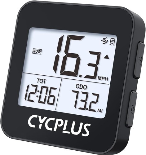 CYCPLUS Wireless Mini GPS Bike Computer, Speedometer Odometer with ...