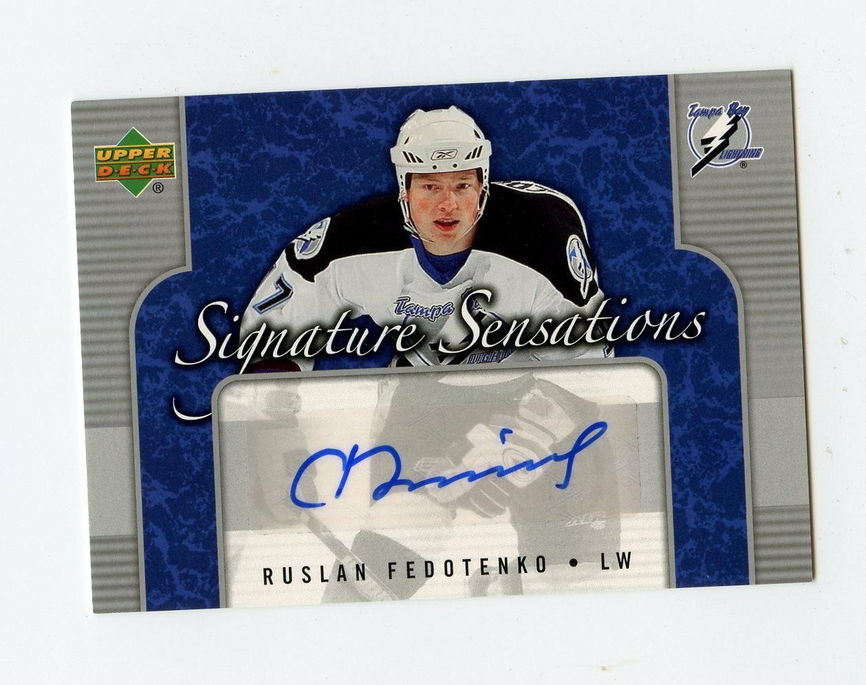 06-07 UPPER DECK SIGNATURE SENSATIONS AUTOGRAPH AUTO RUSLAN FEDOTENKO ...