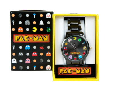 Pac-Man Power Up Pellets & Ghosts Metal Analog Wrist Watch Figure +Adj ...