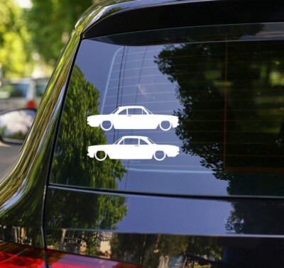 2x Lower Classic Car Decal Stickers for Chevrolet Corvair Coupe 1st gen ...