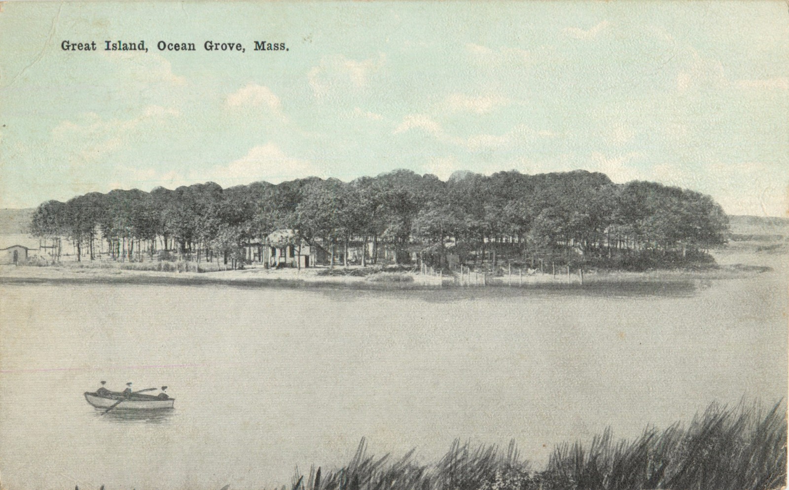 A View Of Great Island, Ocean Grove, Massachusetts MA 1920 | eBay