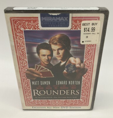 Rounders (DVD, 2004) Matt Damon Ed Norton New Sealed 786936243635| eBay