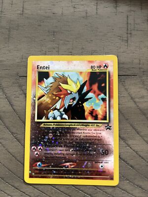 Entei #34 - Holo Black Star Promo - Vintage Pokemon Card -MP- | eBay