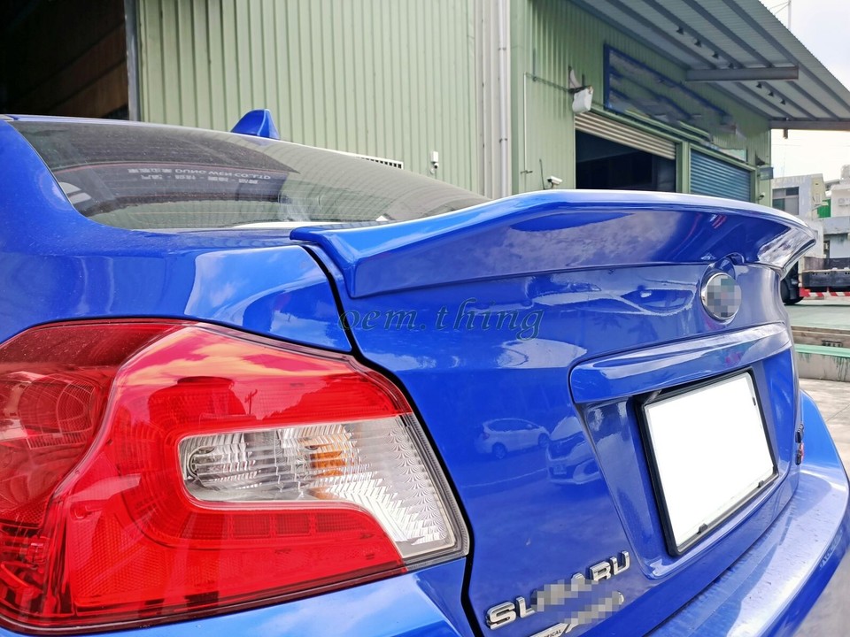 Unpainted Fits SUBARU WRX STI 4th Duckbill V DTO Rear Trunk Spoiler ABS ...