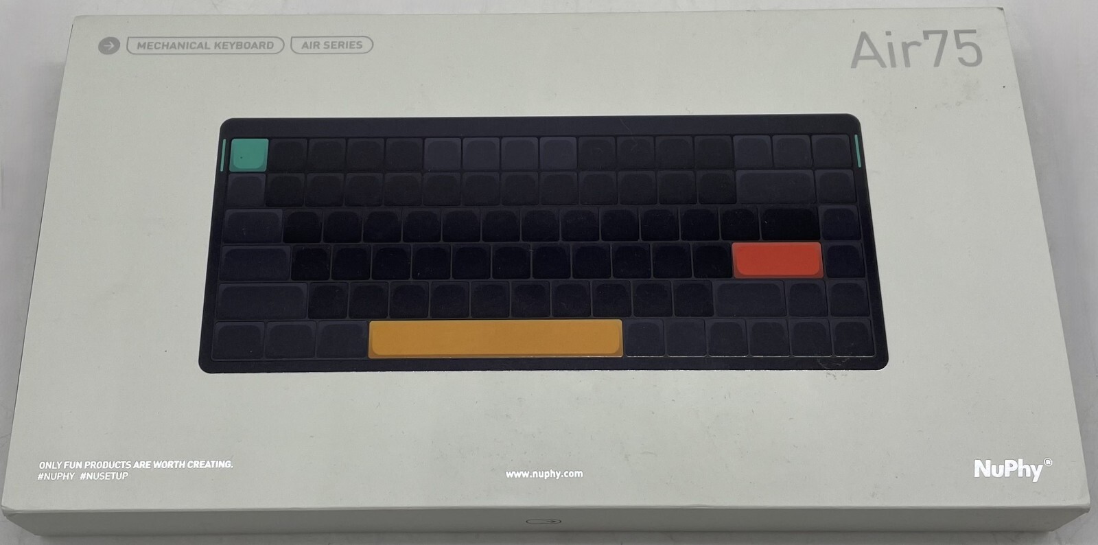 NuPhy Air75 Wirless Mechanical Keyboard with Extra Keycaps & Switches
