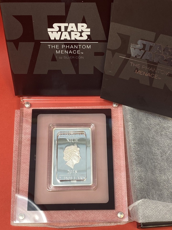 2018 $2 1oz .999 Silver Star Wars Coin - The Phantom Menace - New ...