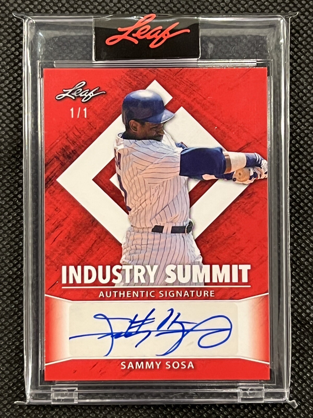 2021 Sammy Sosa Leaf Industry Summit Autographs Red #ISA-SS1 1/1 | eBay