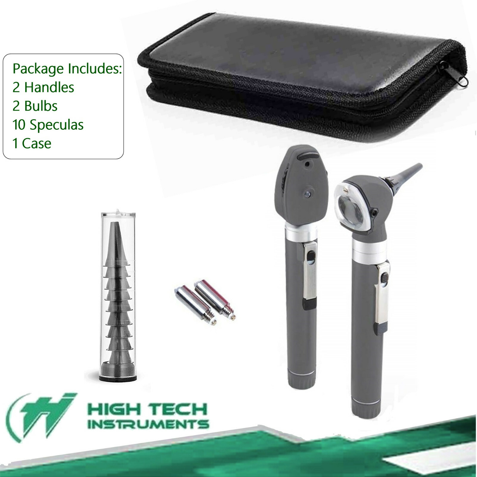 Premium Fiber Optic Otoscope Ophthalmoscope Examination LED Diagnostic ...