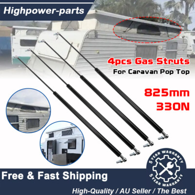 4x Gas Struts Fit For Caravan Pop Top 825mm x 330N Jayco Coromal Match ...