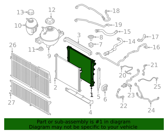 Genuine OEM Radiator for BMW 17118642742 for sale online | eBay