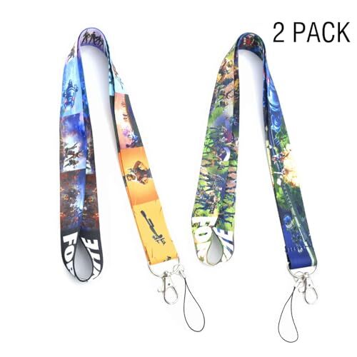 2 Pack Lanyards for keys Youth Boys keychain lanyard For Video Game ...