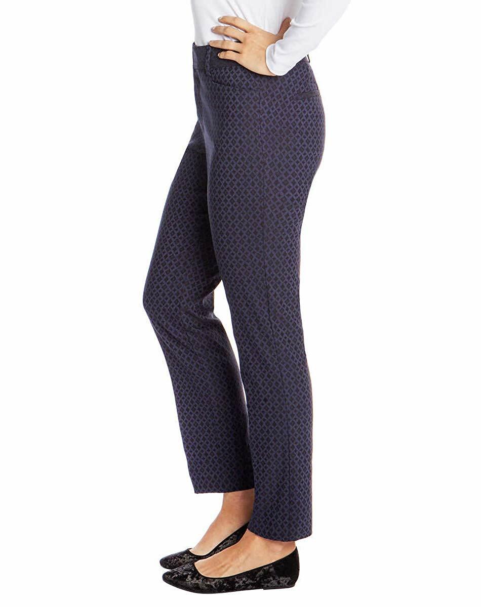 Mario Serrani Pants Women's Comfort Stretch Slim Fit Tummy Control Blue ...