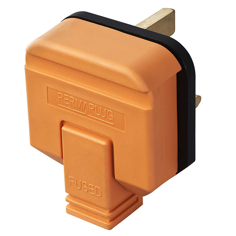 GARDEN EXTENSION LEAD ACCESSORIES PLUG SOCKET FLEX CABLE TIDY ORANGE 13 ...