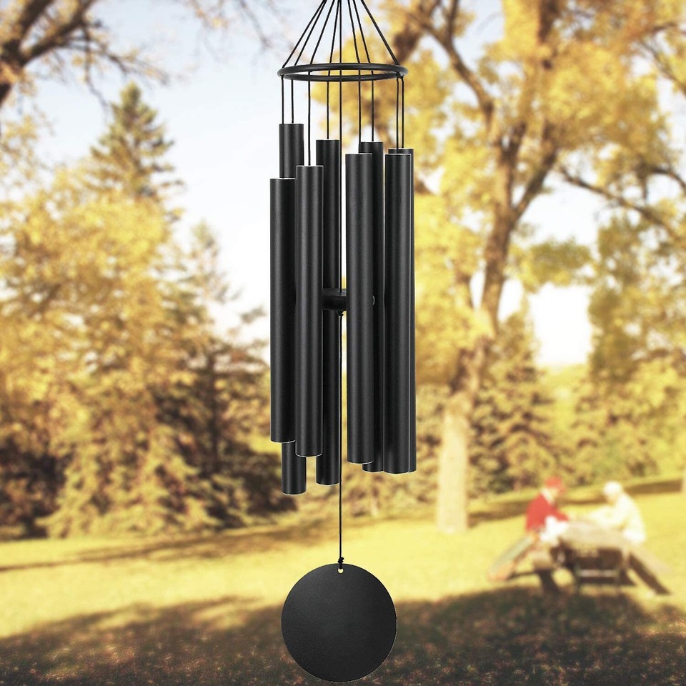 LARGE Metal Tube Windchimes Deep Tone Resonant Bass Sound CHURCH Bell ...