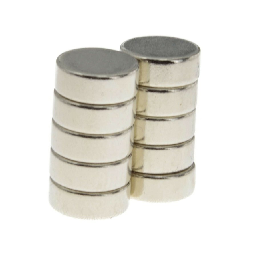 Very Strong Magnets 6mm 10mm 12mm 15mm Round Various Depths 1mm 2mm 3mm ...