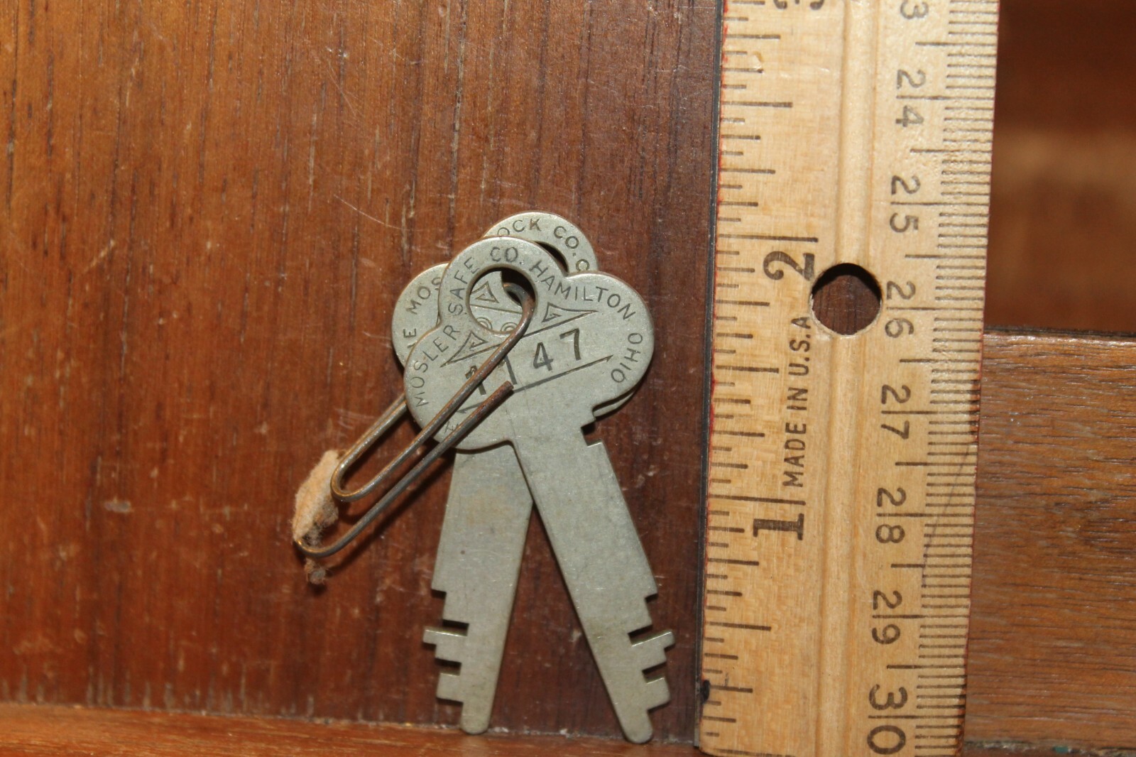 2 Vintage Safety Deposit Box Key Mosler | eBay
