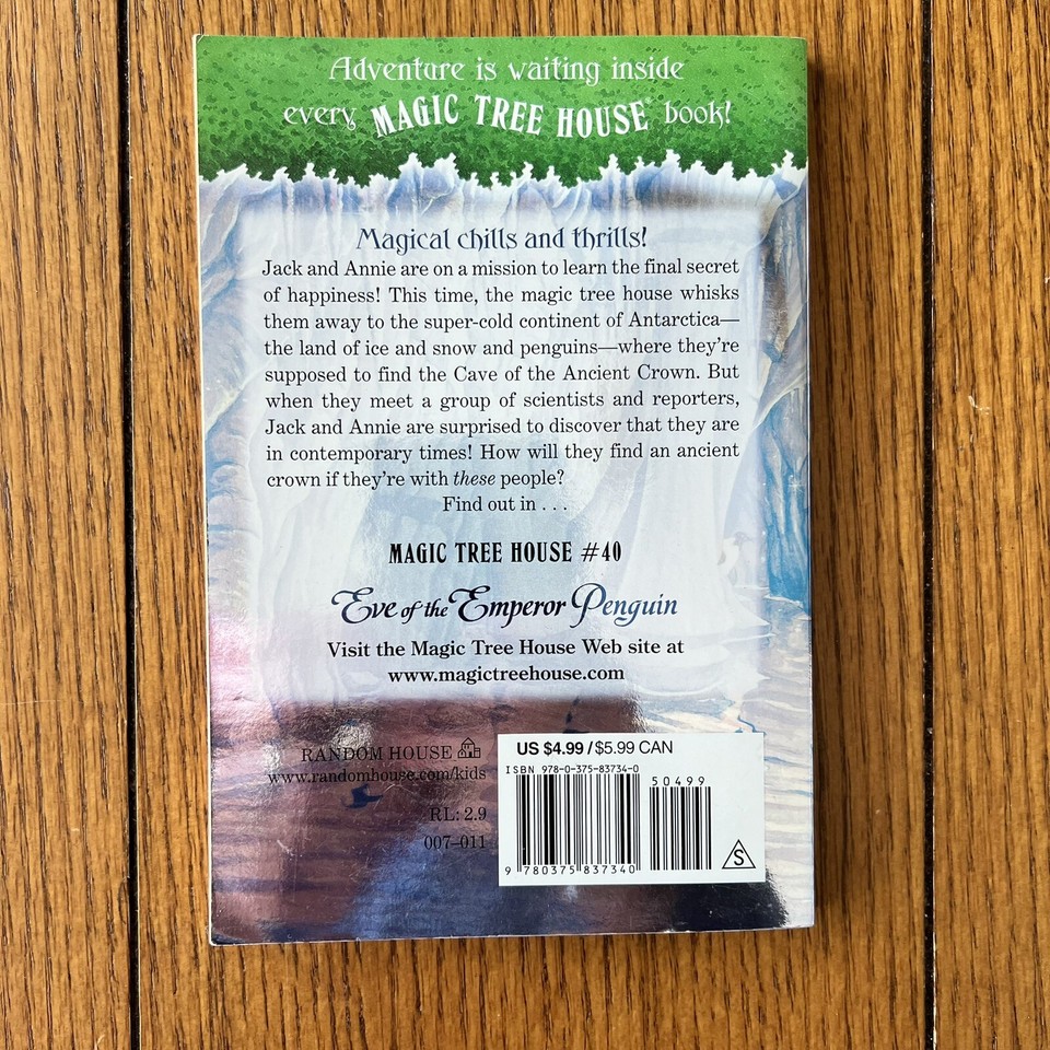 Magic Tree House #40 Eve Of The Emperor Penguin By Mary Pope Osbourne ...