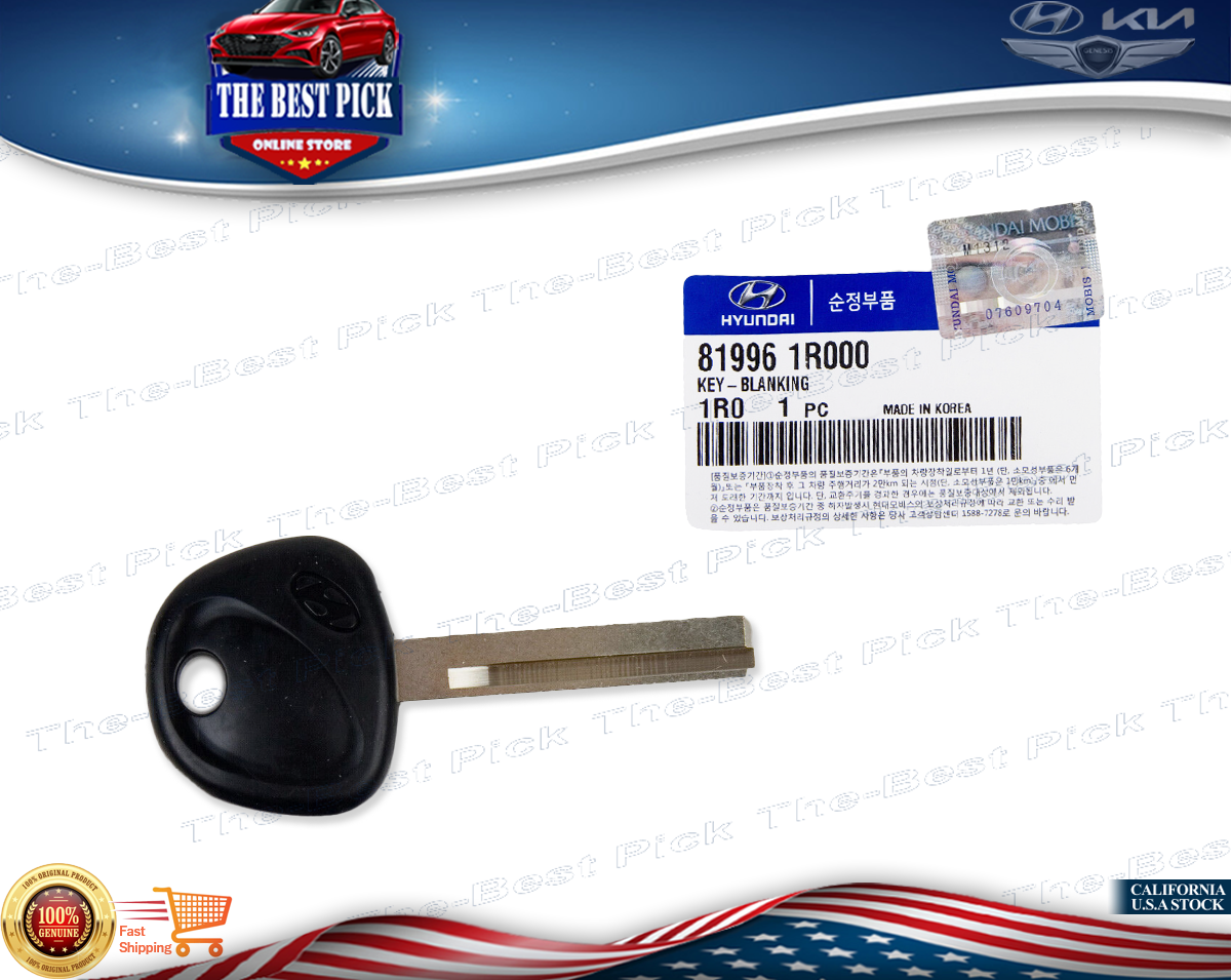 ⭐GENUINE⭐Uncut Blanking Key fits Hyundai Accent Veloster 2012-2017 ...