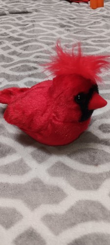Wild Republic Red Cardinal Bird Plush Doll Stuffed Animal Chirping ...
