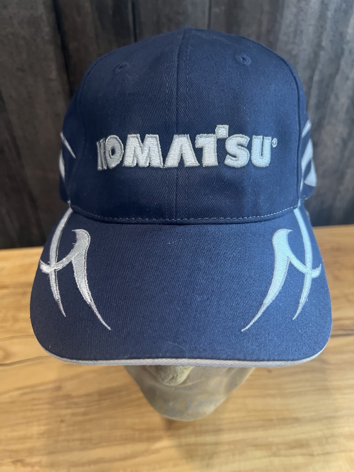 Vintage Komatsu PMC Port Authority Baseball Cap With Embroidered Logos ...