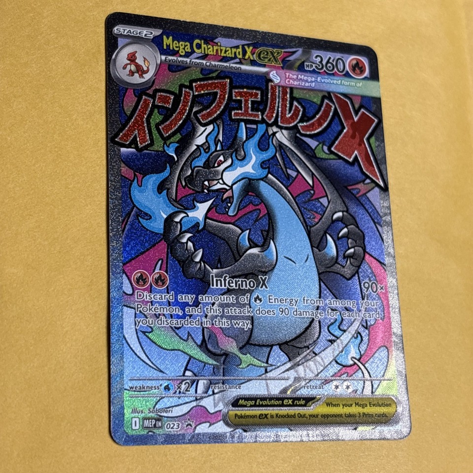 Mega Charizard X ex Mega Evolution Black Star Promo 023 NM Holo | eBay