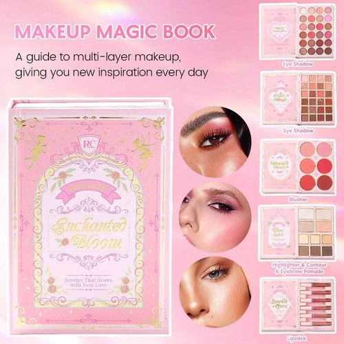Perfect makeup set, makeup magic book, including eye shadow, lip gloss ...