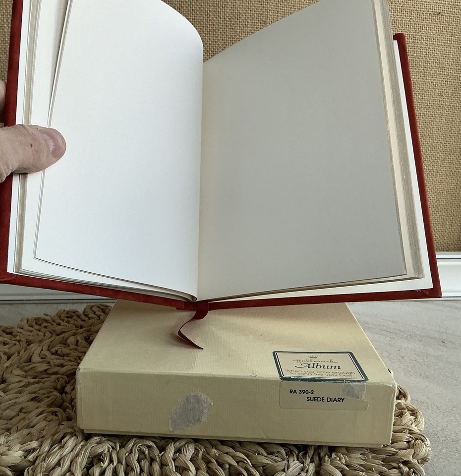 Vintage Hallmark Journal Diary With Box Burnt Rust/Orange 1980’s NIB | eBay