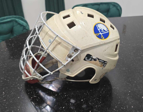 Vintage Buffalo Sabres Bob Sauve 1978-1980 Game Worn Goalie Mask/Cage ...