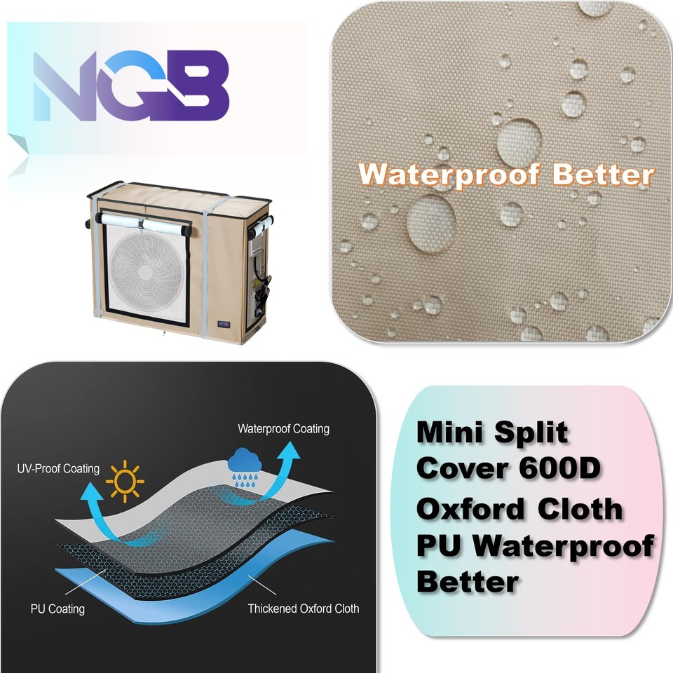 NGB Mini Split Cover for Air Conditioner Outdoor Uni Ductless Air ...