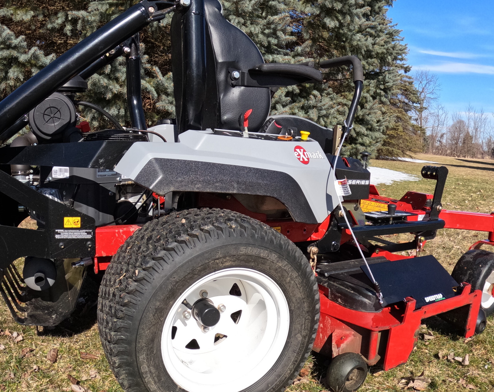 Speedtrap Chute™ Blocker Exmark® Radius® X Series (48,52,60), 30 Second ...