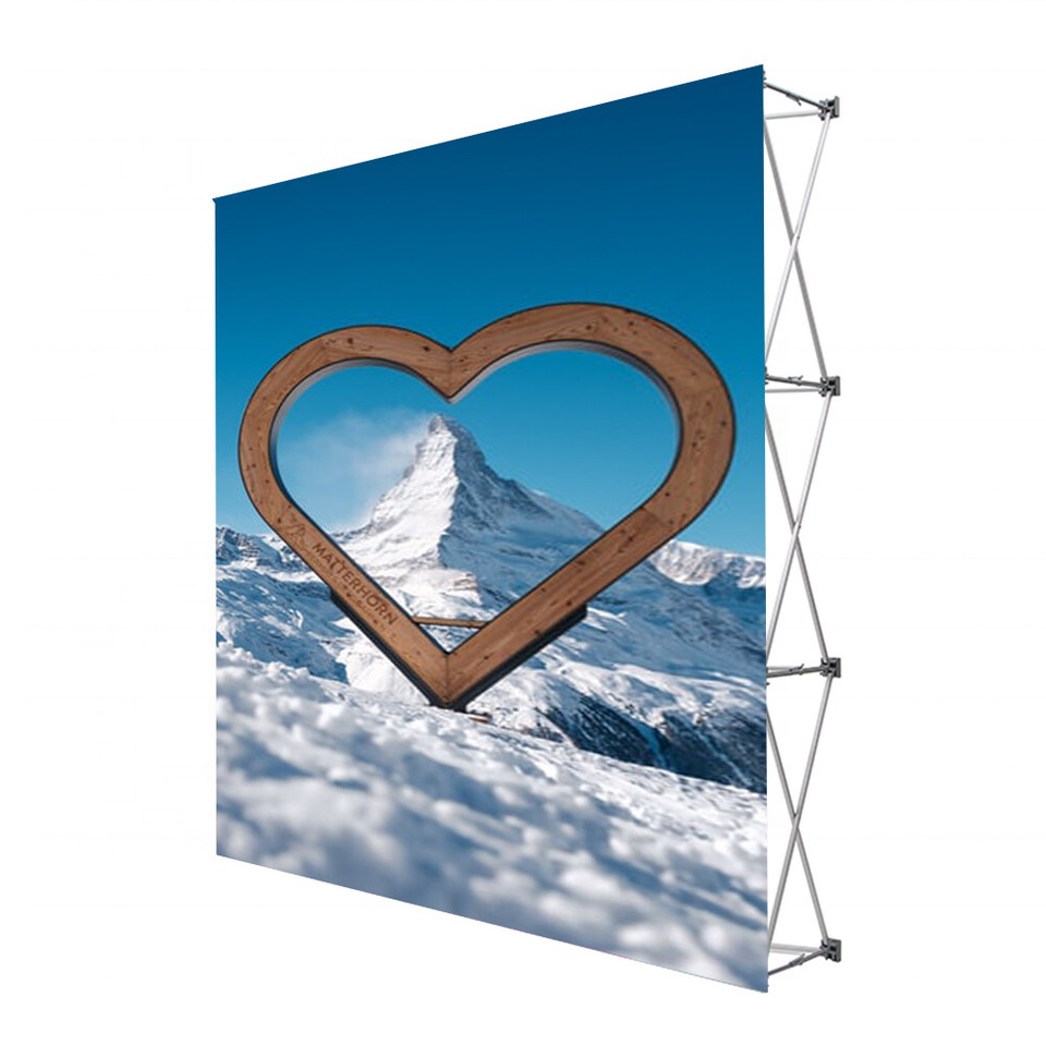 Tension Fabric Straight Pop Up Backdrop Frame Display Trade Show ...