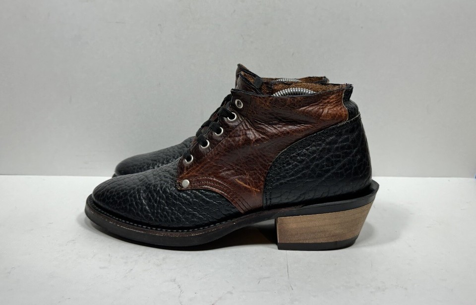 White’s Packer Boots Mens Size 8 Made in USA Vibram Sole Brown Black ...