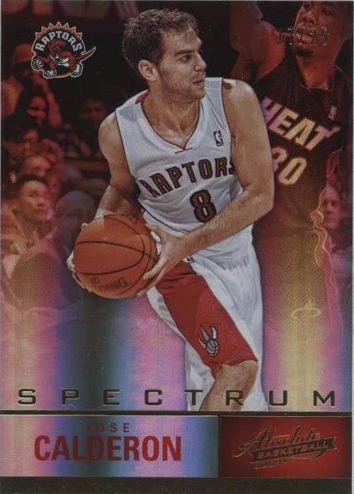 2012-13 Absolute - Jose Calderon #19 Gold Spectrum /25 for sale online ...
