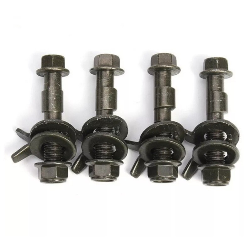 4PCS 14mm Car Four Wheel Alignment Adjustable Camber Bolts Steel 10.9 ...