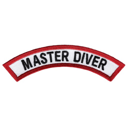 MASTER DIVER CHEVRON - SCUBA DIVING iron-on DIVE PATCH embroidered ...